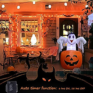 Orange Outdoor Lights, 33Feet 100 Led Christmas Lights with 8 Lighting Modes, Waterproof Mini String Lights Plug in for Garden Patio Party Wedding Christmas Xmas Tree Lighting Decoration