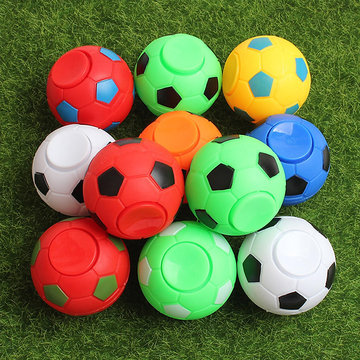 32 Pack Mini Fidget Spinners Soccer Ball Toys Party Favors for Kids, Goodie Bags Stuffers, Classroom Prizes, Pinata Filler, Birthday Return Gifts,Treasure Box Bulk Toys