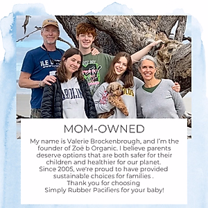 Symmetrical - Shorter Nipple Less Gagging - Small Newborn - Natural Rubber Pacifier - BPA-Free - Soft - Handcrafted in Italy