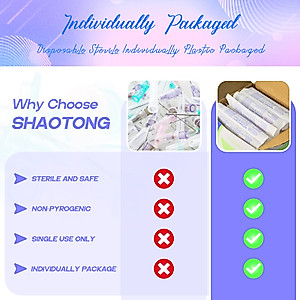 SHAOTONG 30 Gauge 1/2 Inch Luer Lock Accessories Disposable Lab Supplies, Pack of 100