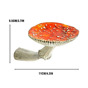 WSZJJ Mushroom Wall Rack Creative Storage Rack Mushroom Shaped Home Decoration Pendant Wall Rack