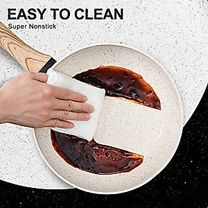MICHELANGELO Pots and Pans Set Nonstick, 12 Pcs Pot Sets for Cooking Nonstick with Bakelite Handle, Non Toxic Cookware Set Induction Compatible