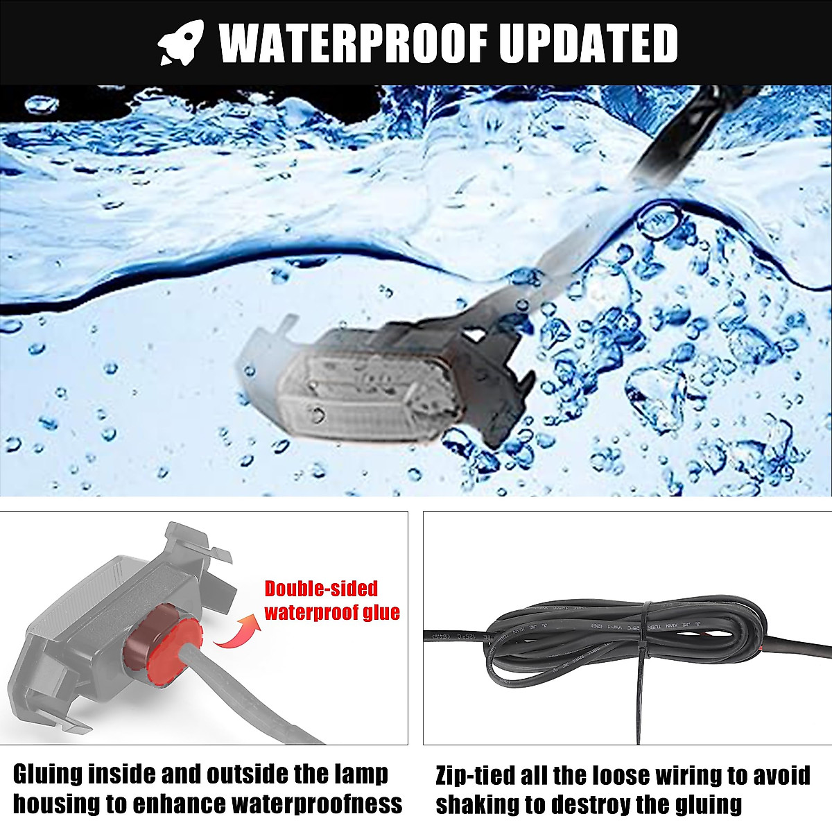 Seven Sparta 4 PCS Grill Led Lights with Fuse Adaptor Compatible with 2016-2023 Toyota Tacoma TRD PRO OEM Front Grille, Not Compatible with Tacoma Off Road & Sport (Amber Light with Black Shell)