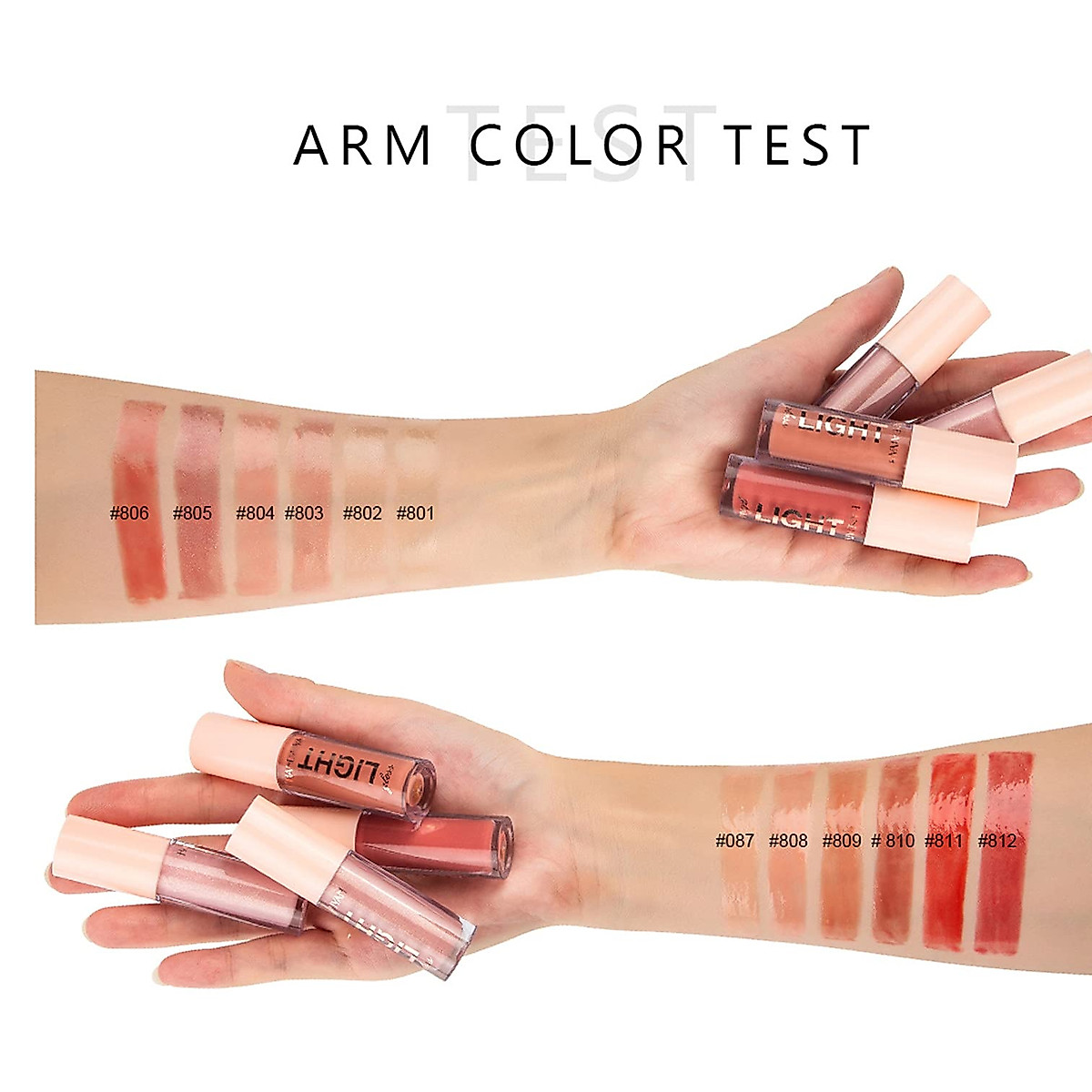 MAEPEOR Moisturizing Lipgloss Set 6PCS Smooth Hydrating Lip Gloss Neutral Nude Nourishing Glossy Lipgloss for Women and Girls (Moisturizing, 6PCS Set B)