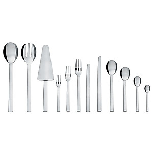 Alessi Santiago Salad Set, 8 x 29.5 x 5 cm, Silver