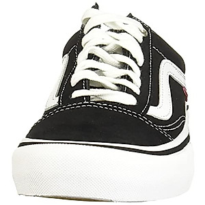 Vans Men's Old Skool Pro Skate Shoe, Black/White