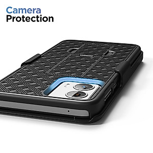 Encased DuraClip for Moto G 5G 2023 Belt Clip Case, Slim Phone Case with Holster (Motorola G 2023) Black