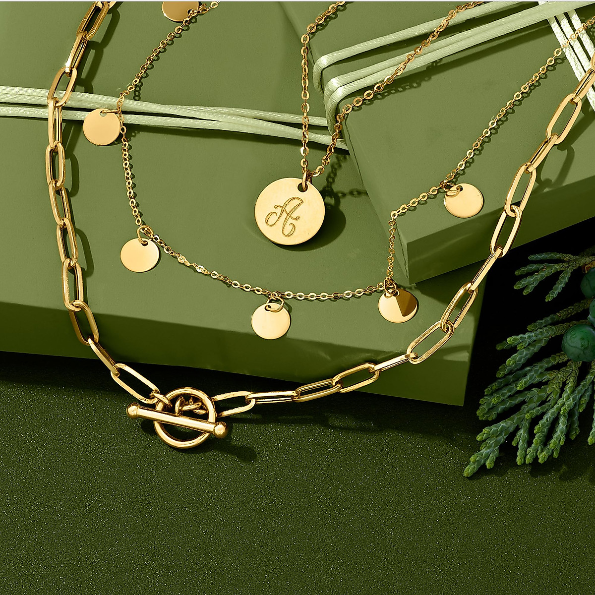 RS Pure by Ross-Simons Italian 14kt Yellow Gold Paper Clip Link Toggle Necklace. 18 inches