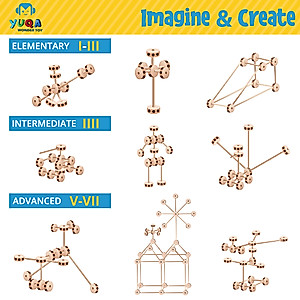 Building Blocks for Kids Ages 4-8 for Preschool Kids-60 Toys Blocks Set 6-12 Years Old to Create Various Shapes-Stimulating Different Toy for Children-Instruction Manual Included - Unique Gift