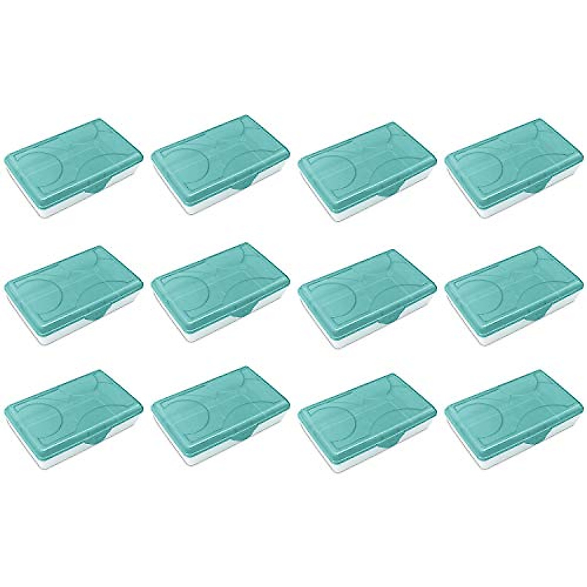 Sterilite 17296W06 Multipurpose Storage Supply Box w/Lid, Molokai Blue (6 Pack)