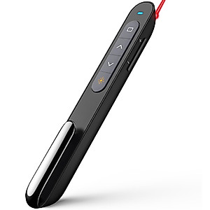 NORWII N27 Wireless Presenter with Laser Pointer Presentation Clicker, 330FT Long Contol Range Hyperlink Volume PowerPoint Clicker Presentation Remote Slide Advancer for Laptop Computer