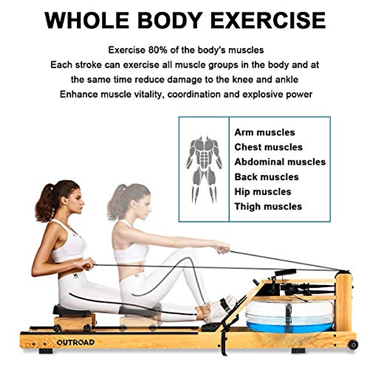 Outroad Rowing Machine for Home Gym Use