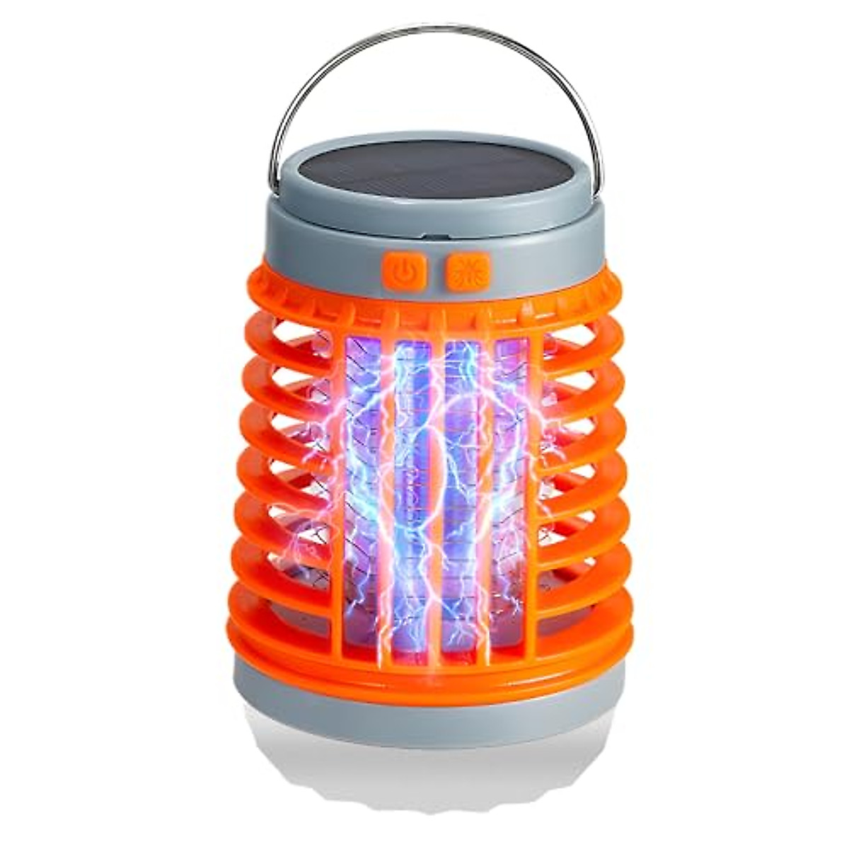 Zap Guardian Mosquito Zapper, Mozz Guard Mosquitoes Zapper 2024, Buzzbug Mosquito Killer, USB Charing and Solar,Great for Outdoor and Indoor (1Pc-Orange)