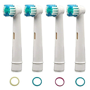 Brush Heads Compatible with Oral-B Braun Electric Toothbrush, Replacement Heads for Vitality, Genius, Pro 1000