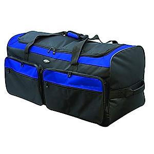 Travelers Club 36" Asgard 3-Wheel Rolling Duffel Bag, Blue