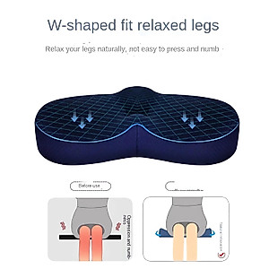 LIONICE Premium Soft Hip Support Pillow - 2023 New Soft Hip Support Butt Cushion Seat for Desk Chair, Ergonomic Memory Foam Office Computer Chair Seat Cushion, Car Seat Cushion Pad for Driver (Grey)