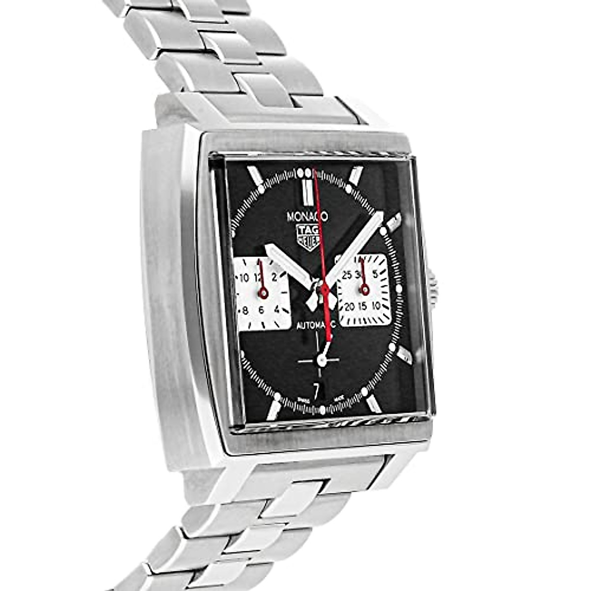 Tag Heuer Monaco Automatic Black Dial Watch CBL2113.BA0644 (Pre-Owned)