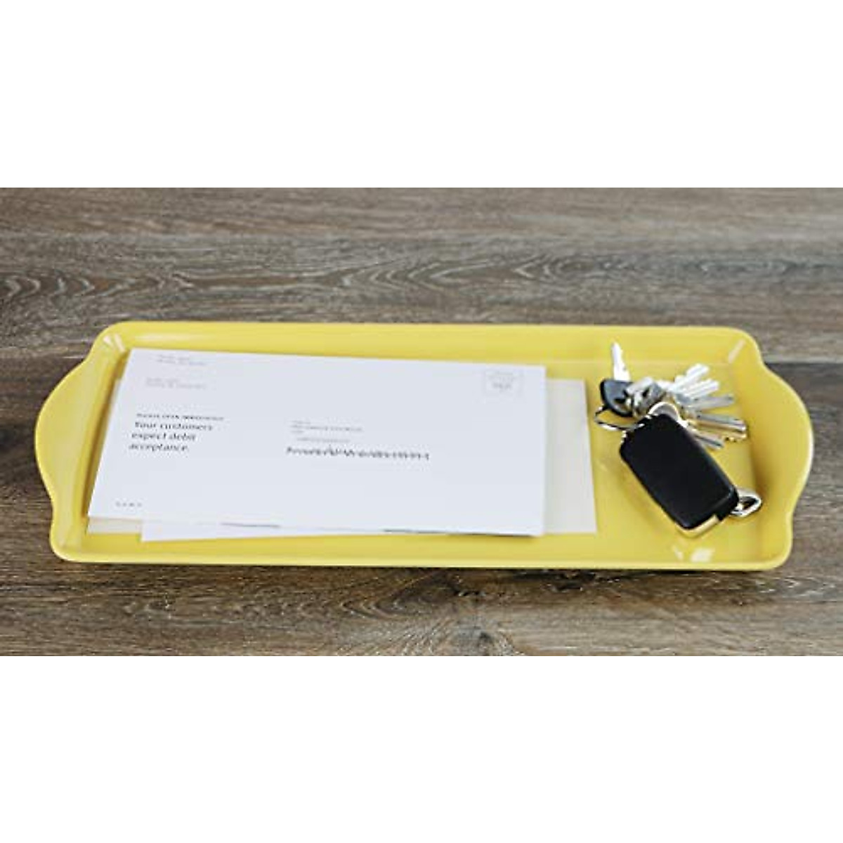 Calypso Basics, Sandwich Melamine Tidbit Tray, Lemon