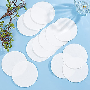 GORGECRAFT 100PCS 90 mm Qualitative Synthetic Filter Discs Cellulose Filter Paper Circular Funnel Filters Medium Speed Extract Filtration Ashless for Buchner Funnel Mushroom Cultivation