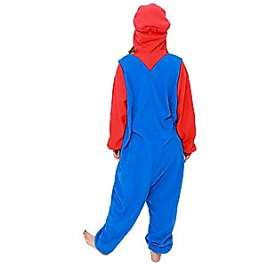 Super Mario Bros Kigurumi Onesie (Mario) (One Size) Multi