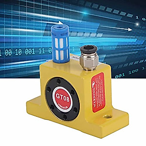 1/8 NPT Pneumatic Vibrator, Air Compressor Accessory Provide Inline Vibration for Sandblaster Cabinet Hopper Industrial Machine