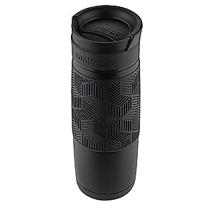 Contigo,Stainless Steel 72086 TRANSIT 16OZ MATTE BLACK GRIP A, 1 Count (Pack of 1)