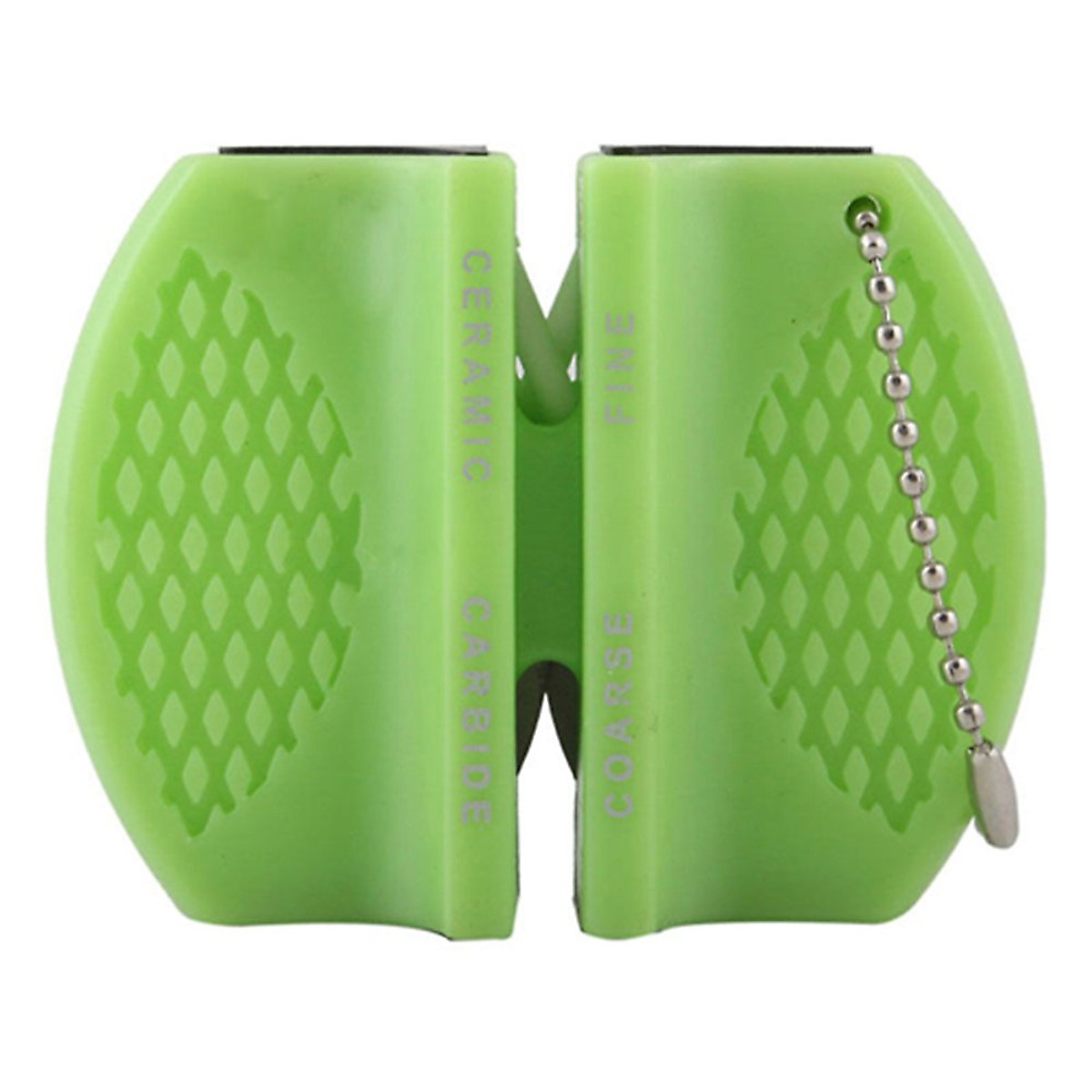 1x Mini Ceramic Rod Tungsten Steel Camp Pocket Kitchen Knife Sharpener Tool 7 x 6cm (Random Color)