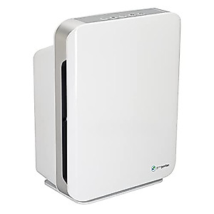 Germ Guardian AC5900WCA 21” 4-in-1 True HEPA Filter Air Purifier for Home, Large Rooms, UV-C Sanitizer, Filters Allergies, Smoke, Dust, Pet Dander, & Odors, 3-Yr Wty, GermGuardian, White