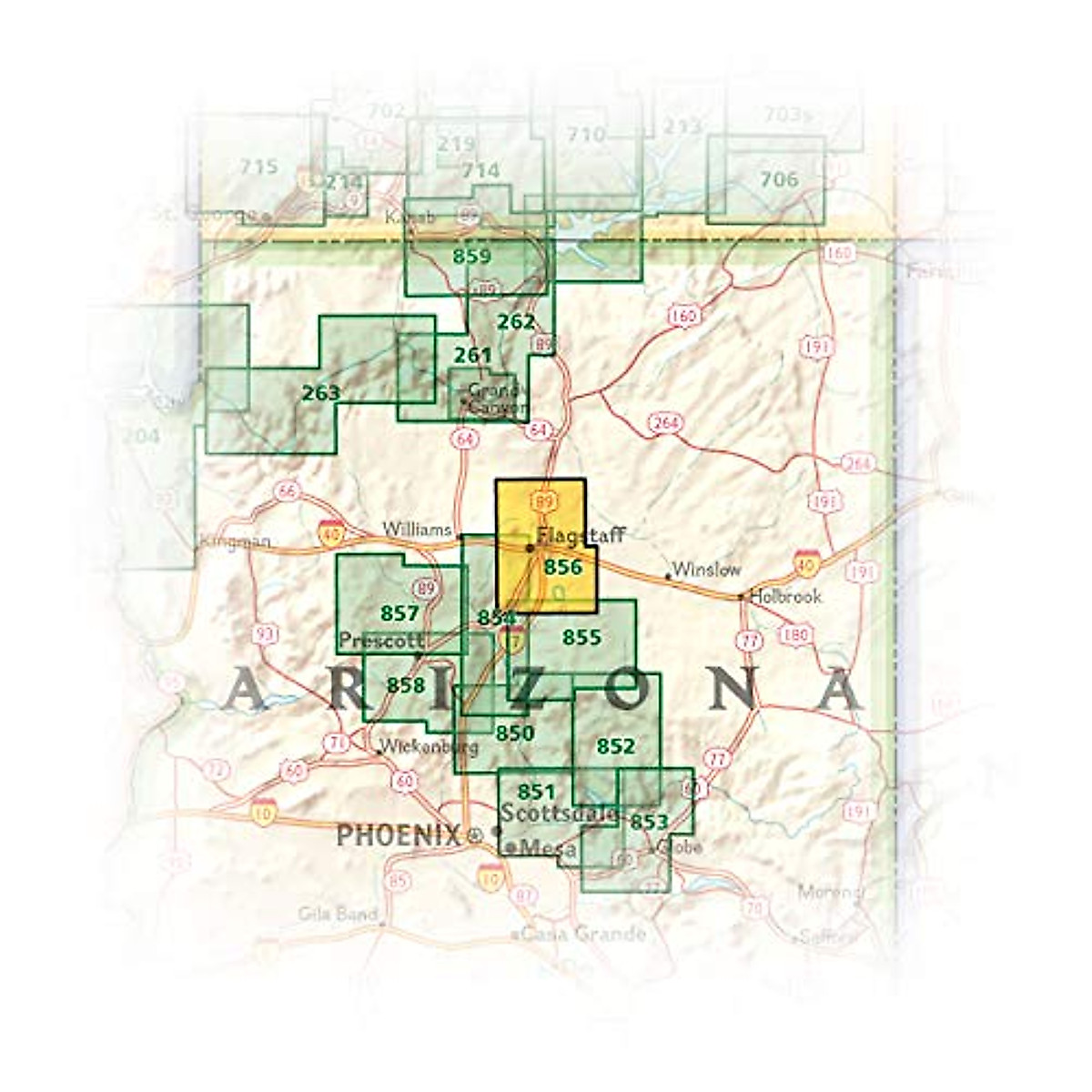 Flagstaff, Sedona Map [Coconino and Kaibab National Forests] (National Geographic Trails Illustrated Map, 856)
