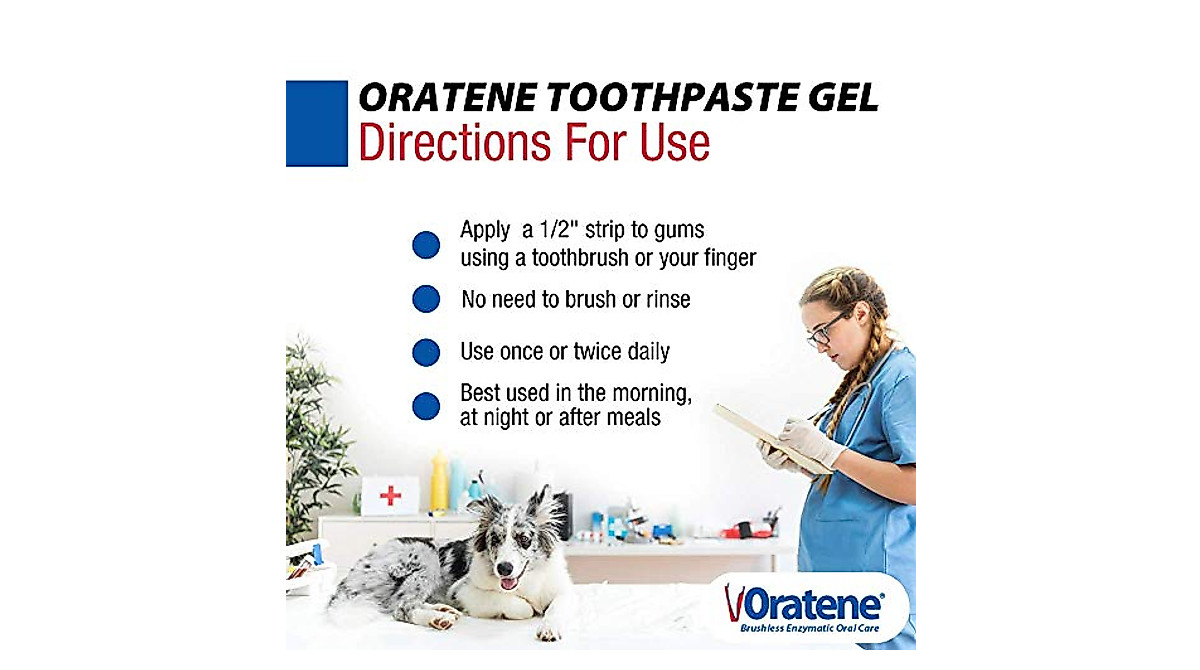 Oratene Brushless Toothpaste Gel for Dogs & Cats - Easy Oral Care
