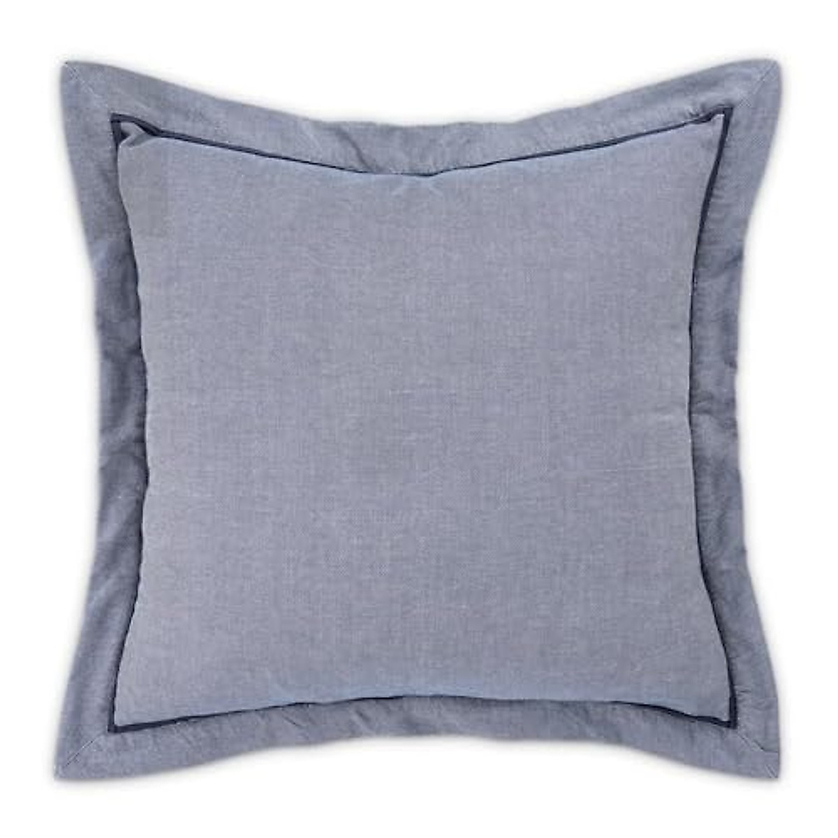 Michael Amini Mills 8-Piece Oversized Cotton King Duvet Set in Denim Blue