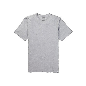 Burton Men's Classic Short Sleeve T-Shirt, Gray Heather, L