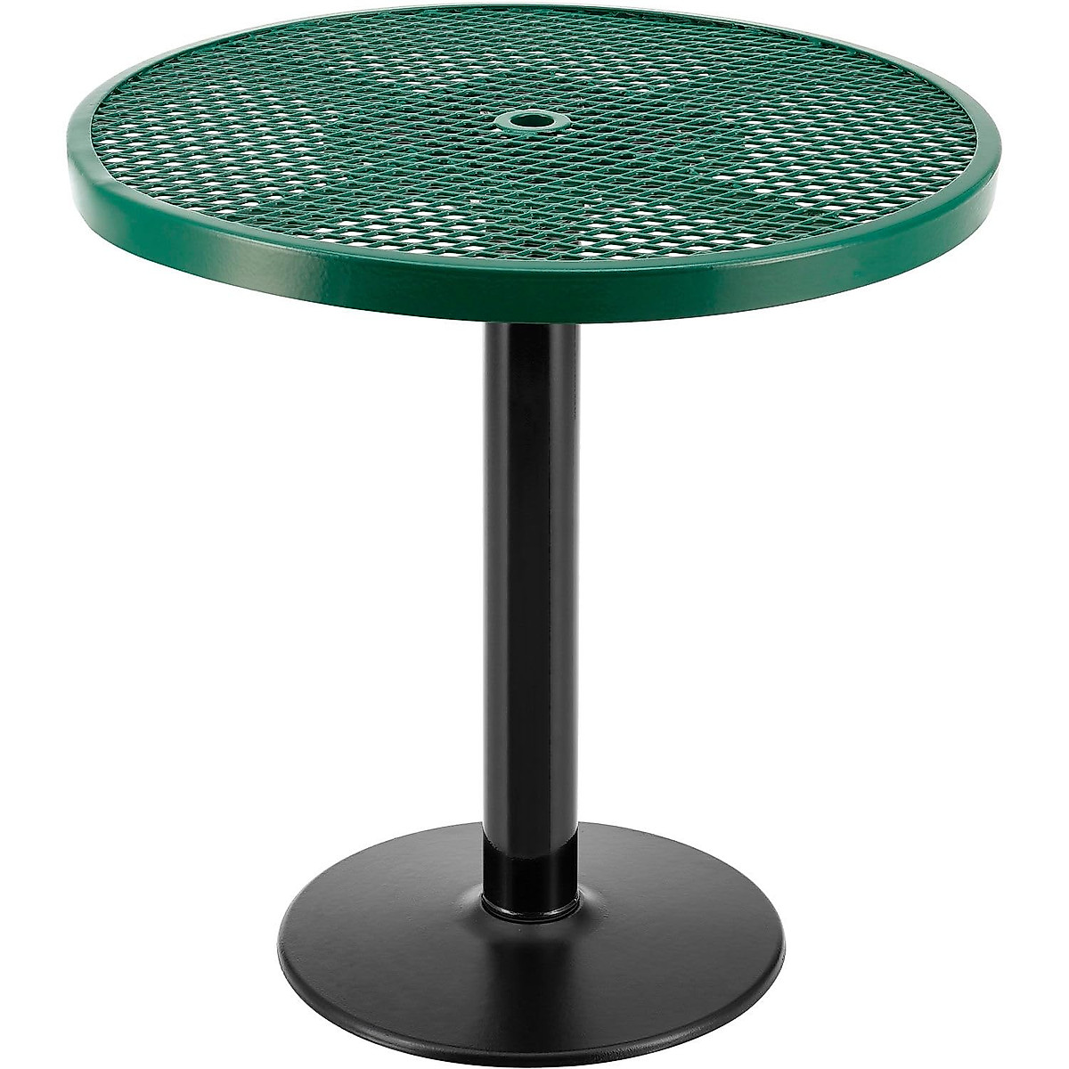 Global Industrial 36" Round Outdoor Counter Height Table with Pedestal Base, 36" H, Green