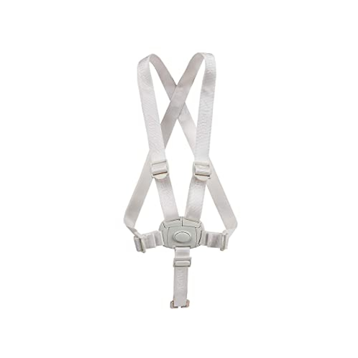 Hauck - Fun for Kids Hauck Alpha Tray + 5-Point Harness, 3 in 1 Table Set for Hauck Wooden Highchair Alpha+, Depth Adjustable Table, Removable Tray, Cup Moulding, Elevated Edge, White
