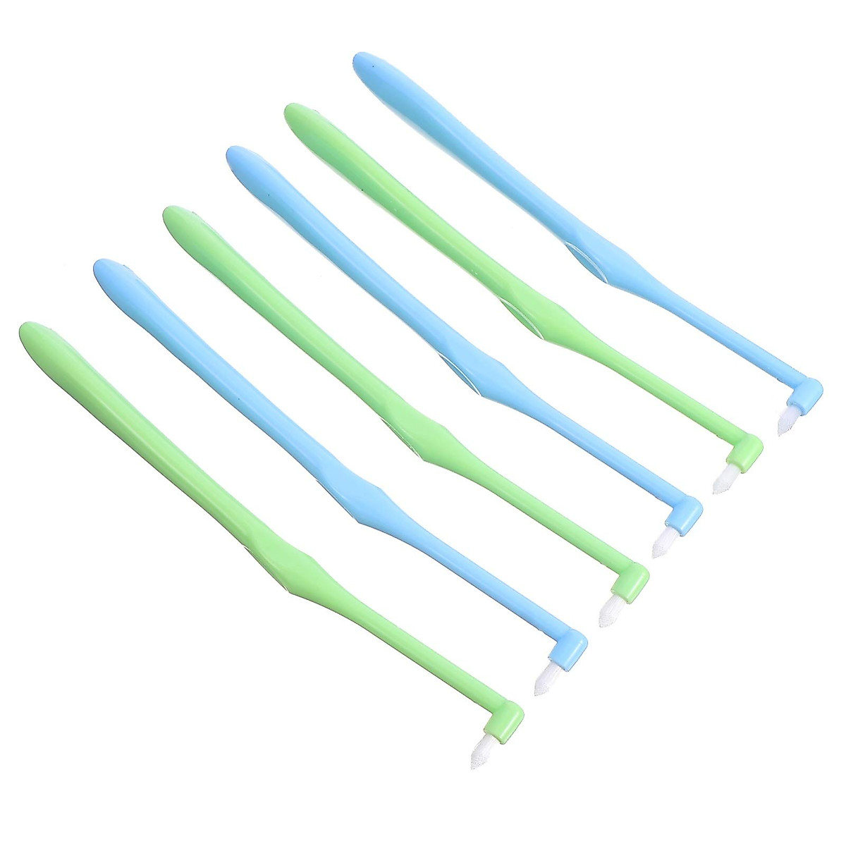 HEALLILY 6Pcs Tuft Toothbrush Tufted Brush End- Tuft Tapered Trim Toothbrush Soft Trim Wisdom Toothbrush Single Compact Interdental Interspace Brush for Detail Cleaning