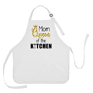 Mom Queen of the Kitchen Apron, Mom Queen of the Kitchen Gift, Mothers Day Apron for Mom, Mothers Day Apron