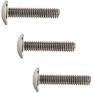 10-32 x 1" Truss Head Machine Screws, Full Thread, Phillips Drive, Stainless Steel 18-8, Bright Finish, Machine Thread, Quantity 50 Pieces by Fastenere