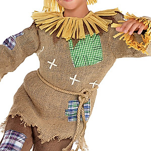Amscan 849999 Boys Friendly Scarecrow Costume, Small Size (4-6 Years Old) , Brown