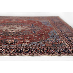 Momeni Afshar Polyester Area Rug, Red, 10' X 14'