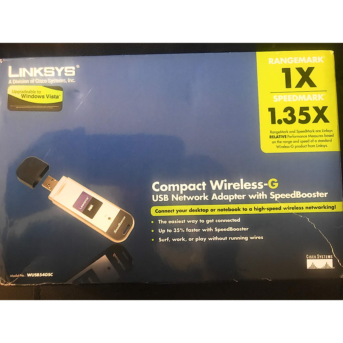 Cisco-Linksys WUSB54GC Compact Wireless-G USB Adapter