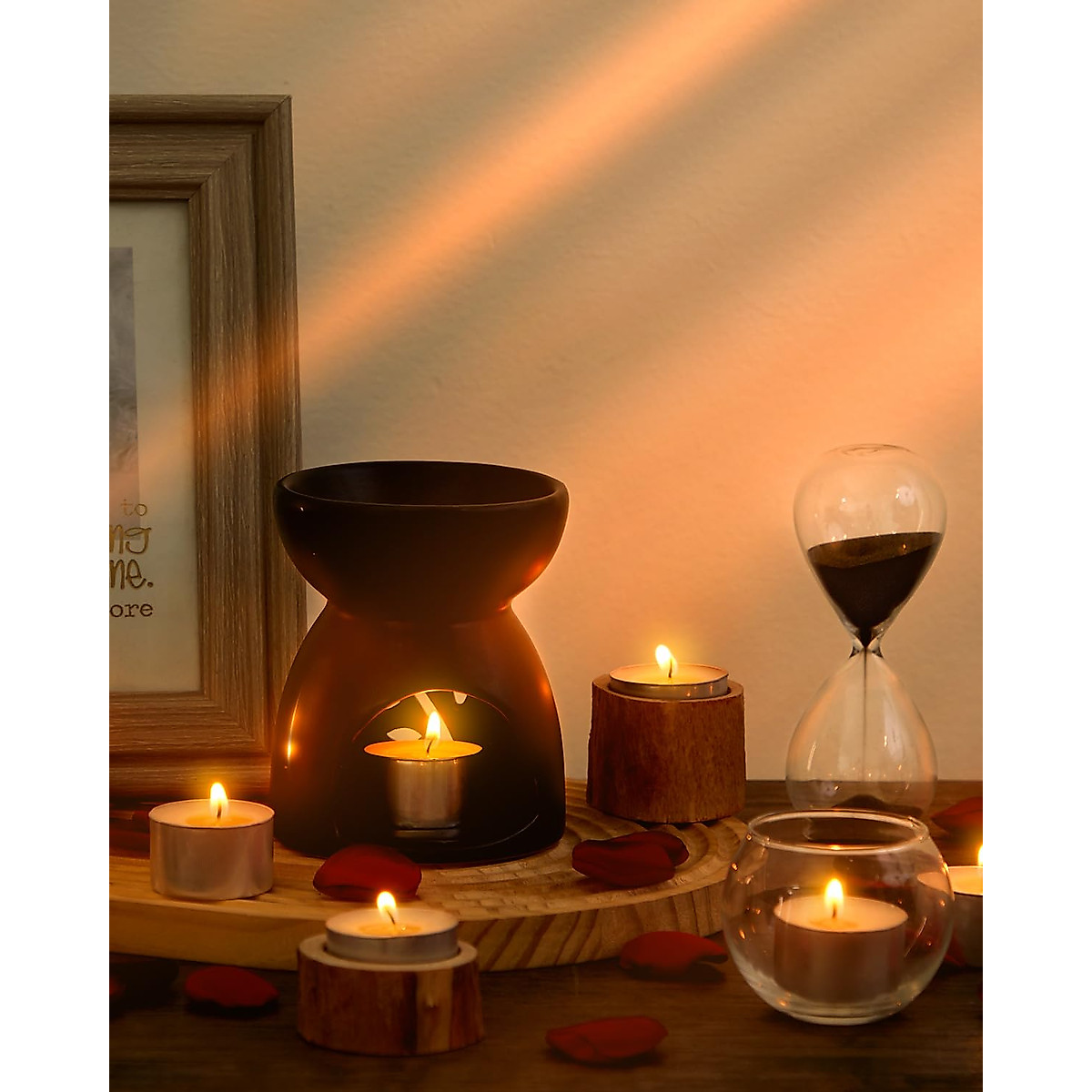 Tea Candles 100 Pack - 8 Hour Burn Time,Unscented Tea Lights Candles for Shabbat, Weddings, Christmas, Home Decor