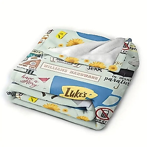 Gilmore Blanket Girls, Gilmore Fleece Throw Blanket, Movies Blanket, Soft Blanket with Gilmore-Inspired Patterns, Blanket Gifts for Halloween, Christmas, Birthday Fleece Blankets All Seasons 30"x40"