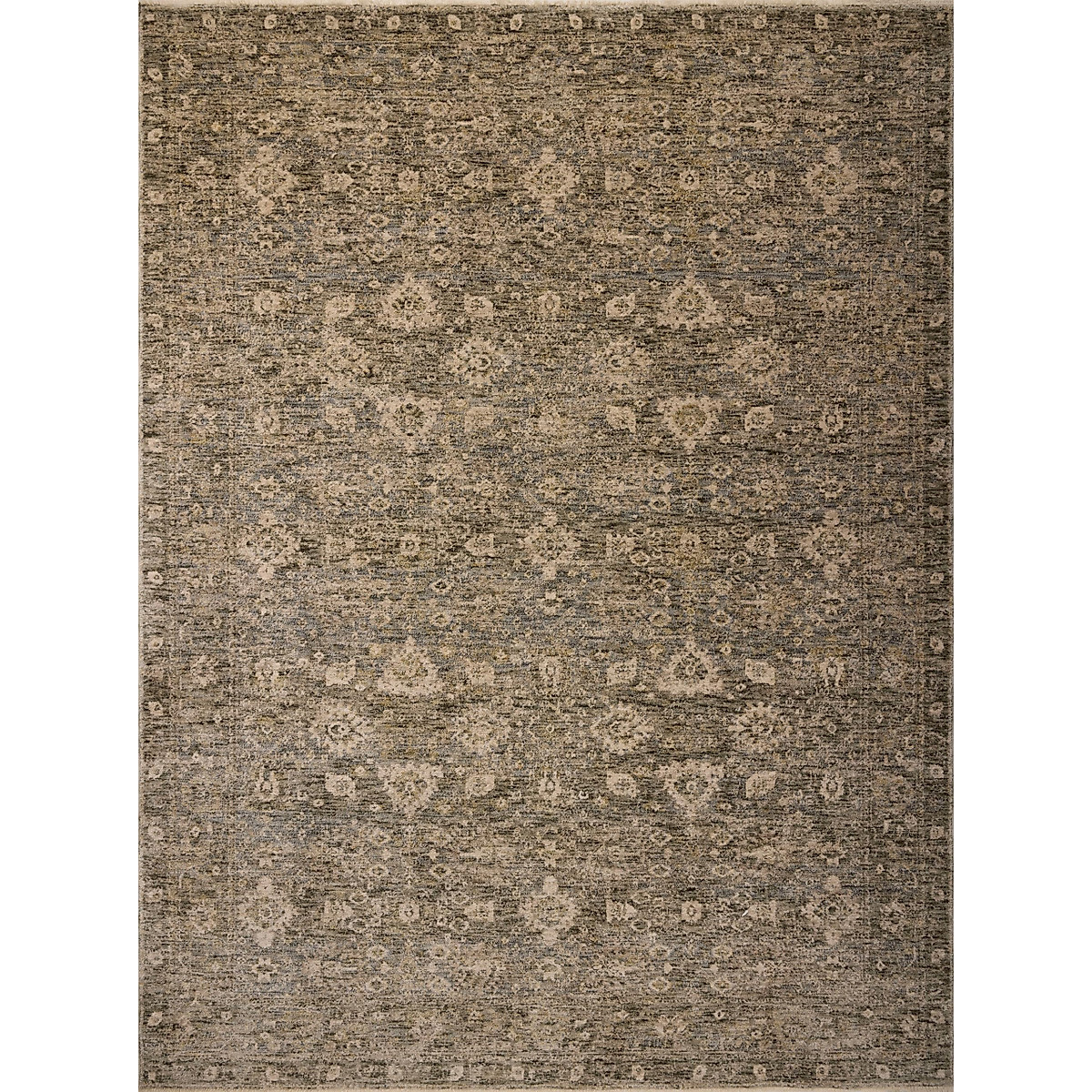 Loloi Magnolia Home by Joanna Gaines Junie Collection JUE-06 Lagoon/Natural 7'-10" x 10'-2", .38" Pile Height, Area Rug