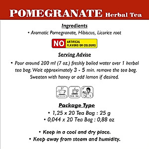 Pomegranate Tea from Tisan - 2 boxes total 40 tea bags