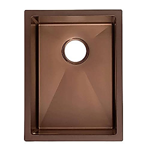 Vintage Tub & Bath Stainless Steel 15 Inch Single Bowl Undermount Kitchen Sink