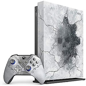 Microsoft Xbox One X 1TB Console - Gears 5 Arctic Blue Limited Edition (Games Not Included) (Renewed)