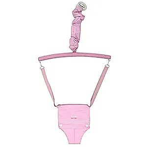 NUOBESTY Pink Baby Jumper Swing Doorway Fabric Toddler Doorway Bumper Over The Door Toddler Exerciser Jumper Tools for Toddler Infant