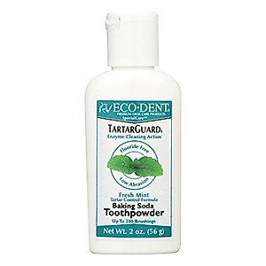 Eco-Dent TartarGuard Baking Soda Toothpowder, Fresh Mint 2 oz