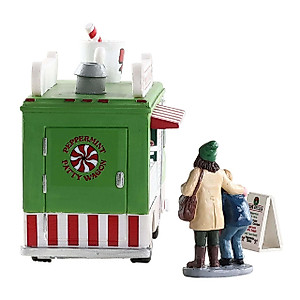Lemax Peppermint Food Truck, Set of 3#83364