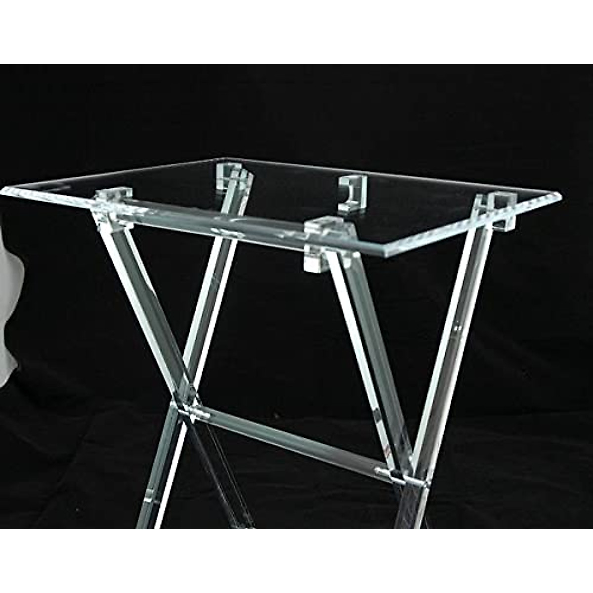 Clear Acrylic Folding TV Snack Tray